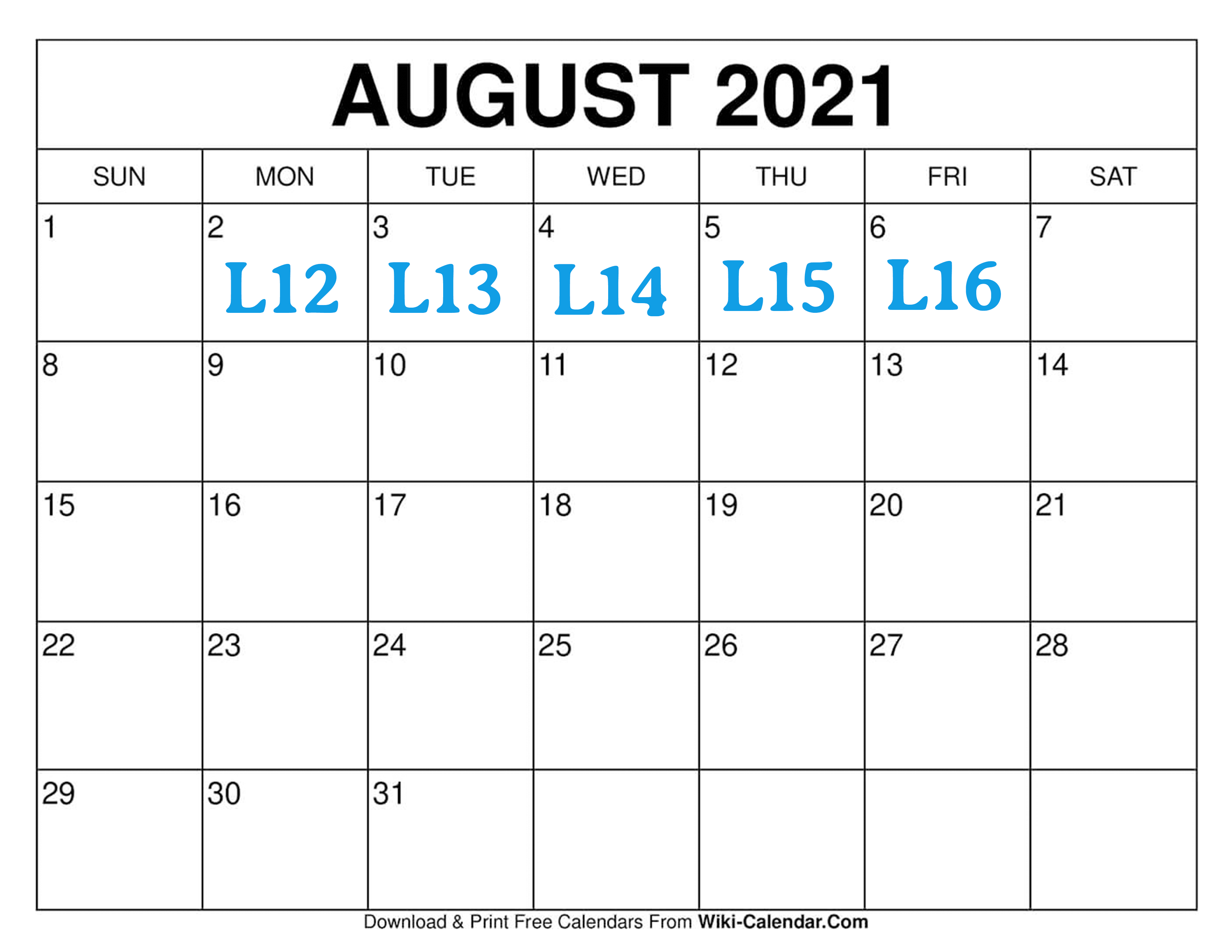 L CLASS 2021 Teen Class Schedule Calendar 2 | 1-2-3 Driving School